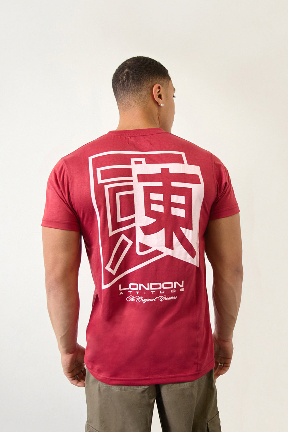Maroon Japanese-inspired T-Shirt–The Original Creators Edition